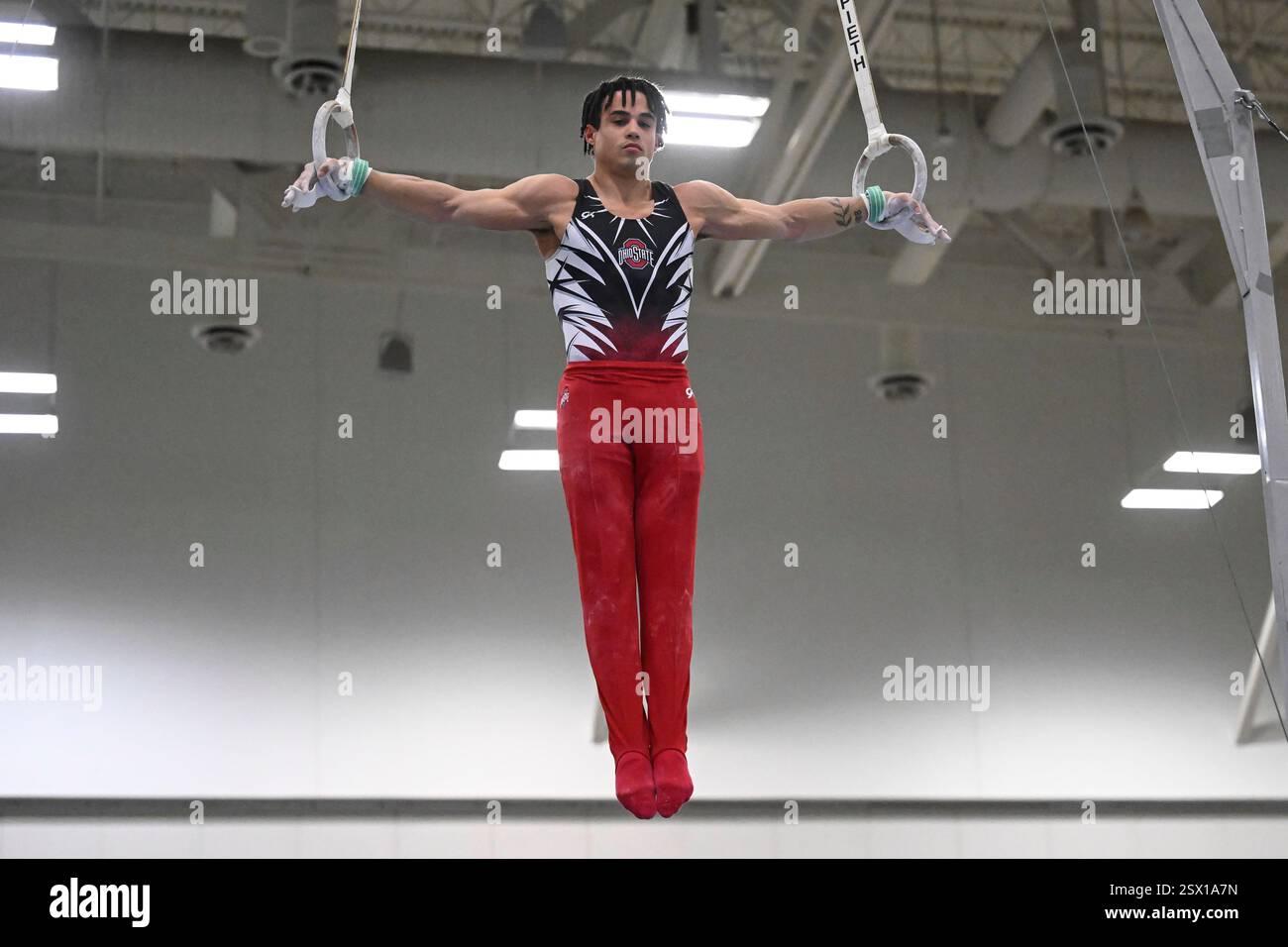 February 21, 2025, Louisville, Kentucky, US: KAMERON NELSON competes on ...