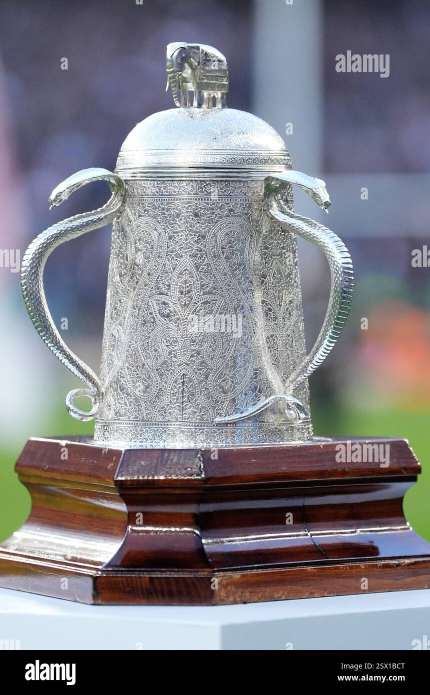 The Calcutta Cup on display ahead of the Guinness Men's Six Nations ...