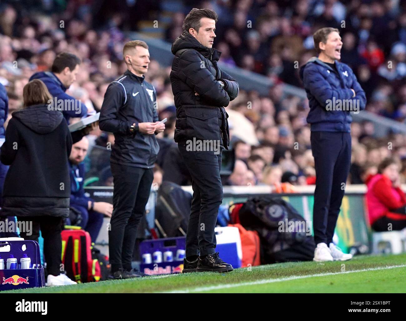 Fulham manager Marco Silva during the Premier League match at Craven ...