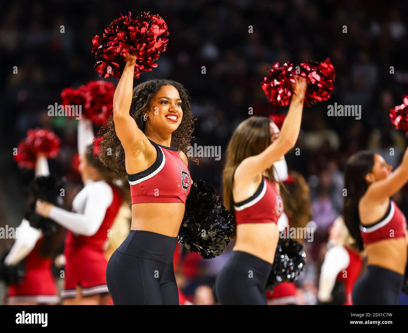 February 20, 2025: South Carolina dance team member. NCAA basketball ...
