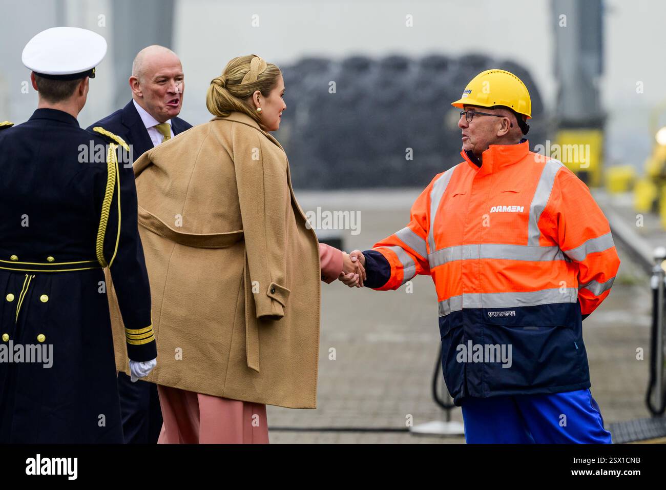 Den Helder, Netherlands. 22nd Feb 2025. Damen NavalPrincess of Orange ...
