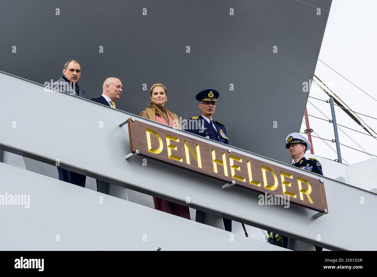 Den Helder, Netherlands. 22nd Feb 2025. Damen NavalPrincess of Orange ...