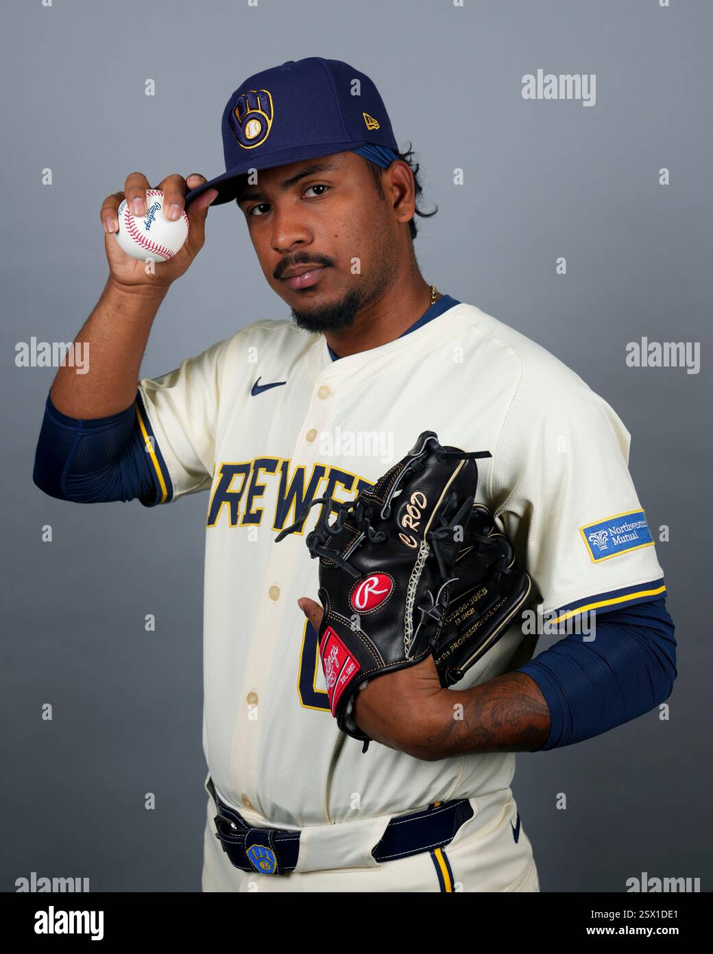 This is a 2025 photo of pitcher Carlos Rodriguez of the Milwaukee ...