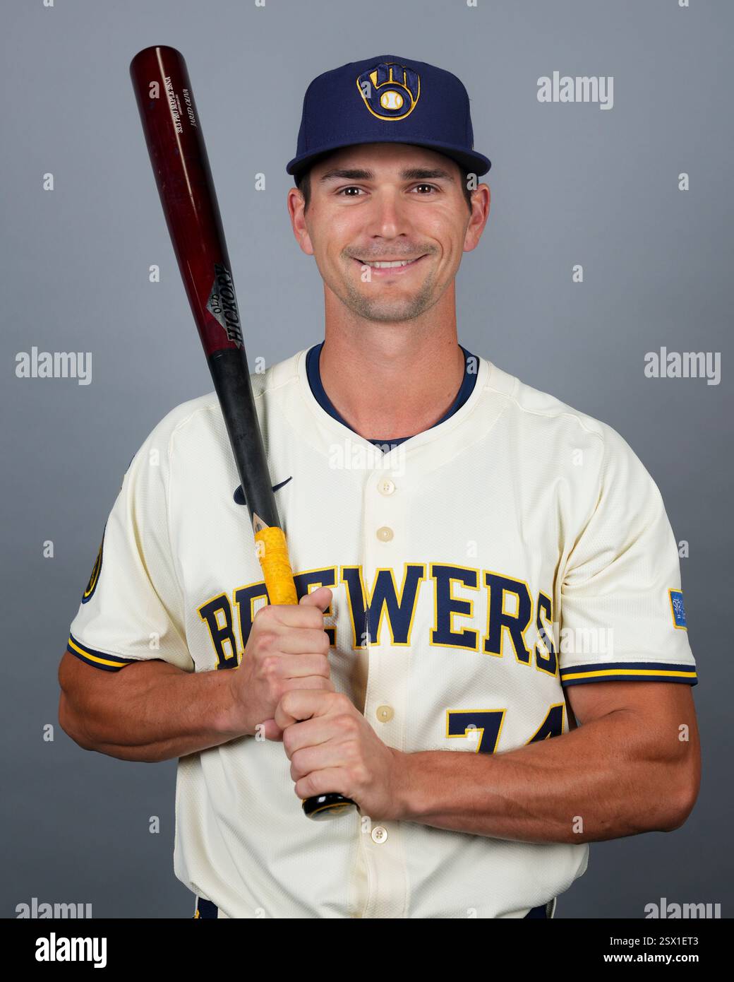 This is a 2025 photo of outfielder Jared Oliva of the Milwaukee Brewers ...