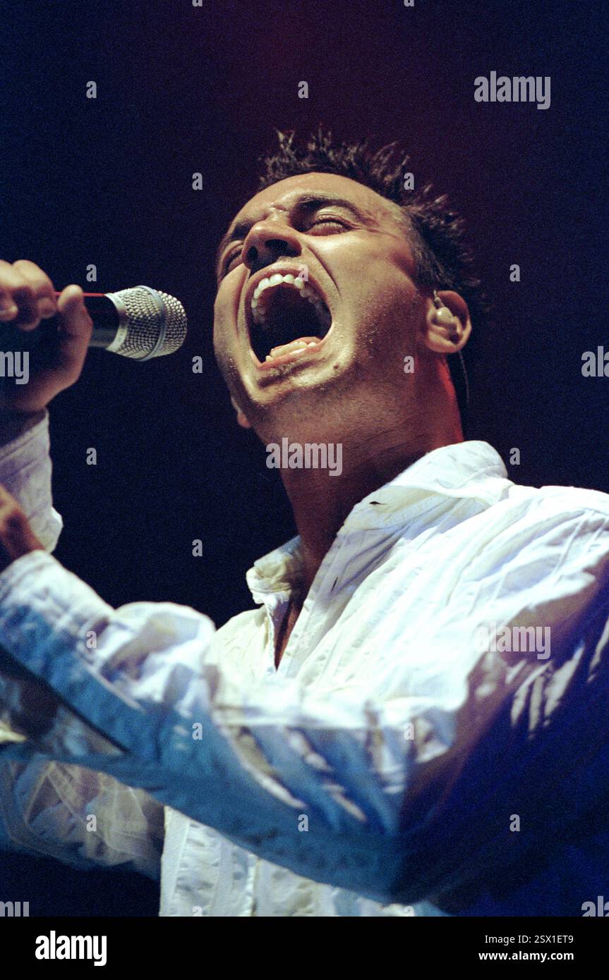 Milan Italy 25/05/1997 : Nek - Filippo Neviani,Italian singer, during ...