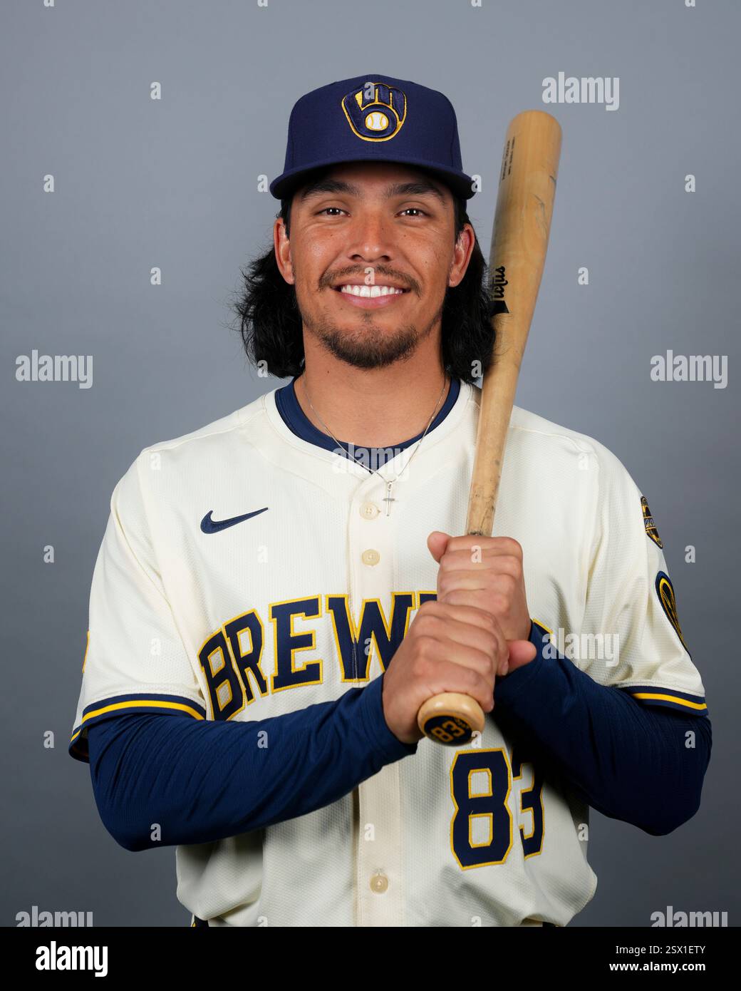 This is a 2025 photo of infielder Anthony Seigler of the Milwaukee ...