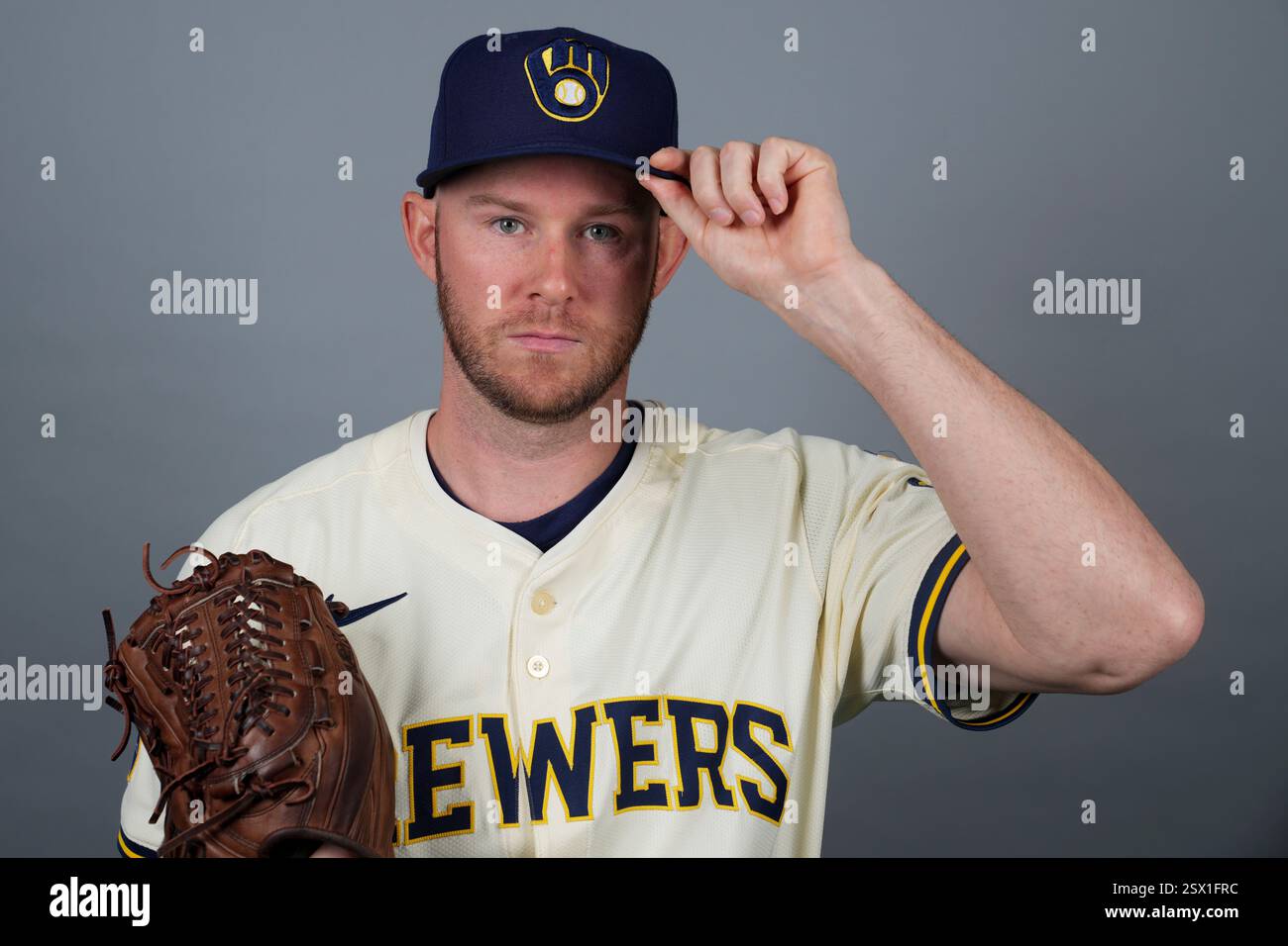 This is a 2025 photo of pitcher Tyler Jay of the Milwaukee Brewers ...
