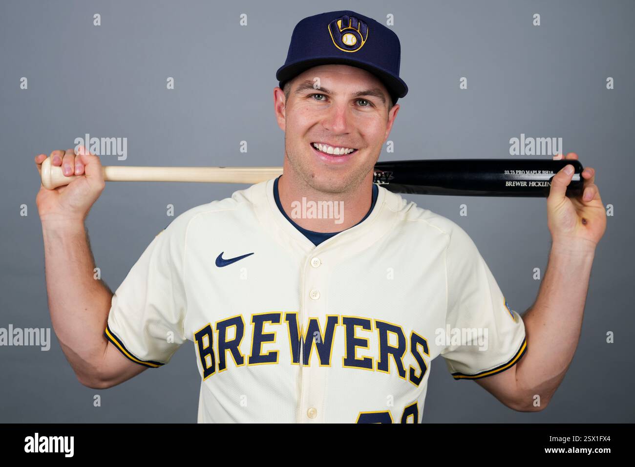 This is a 2025 photo of outfielder Brewer Hicklen of the Milwaukee ...