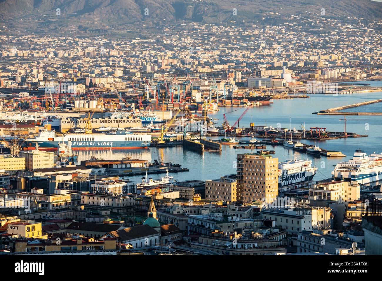 Naples italy aerial view hi-res stock photography and images - Alamy