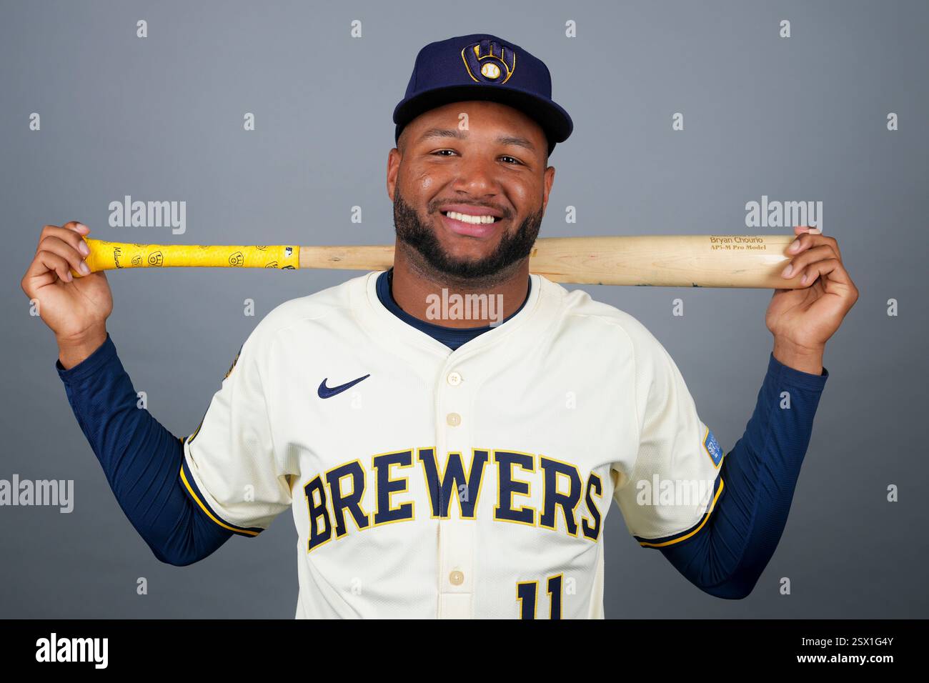 This is a 2025 photo of outfielder Jackson Chourio of the Milwaukee ...