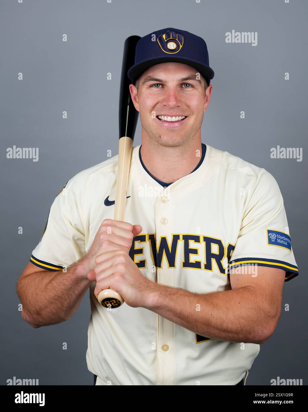 This is a 2025 photo of outfielder Brewer Hicklen of the Milwaukee ...