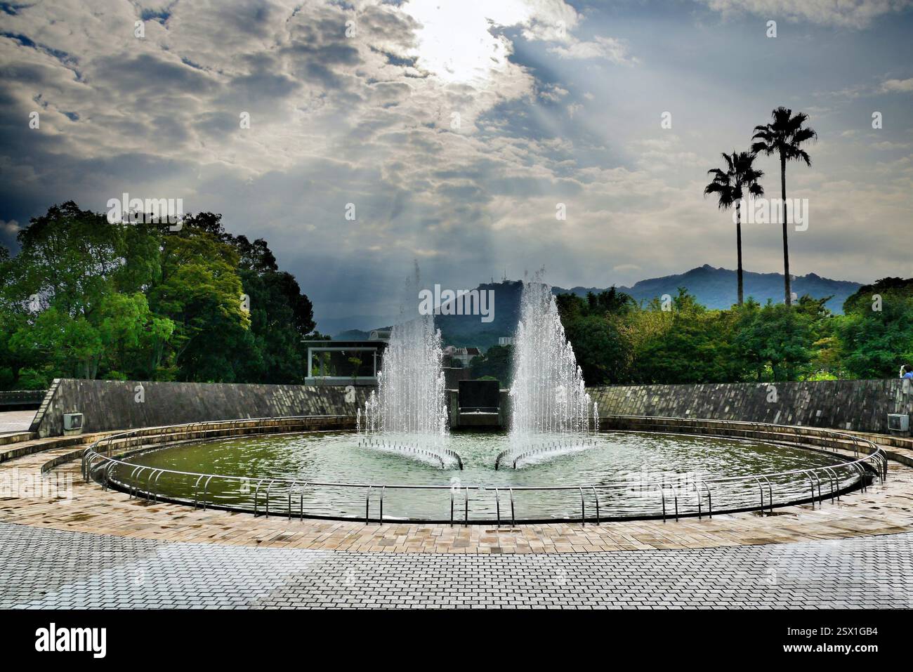 Japan Nagasaki park Fountain of peace Stock Photo - Alamy