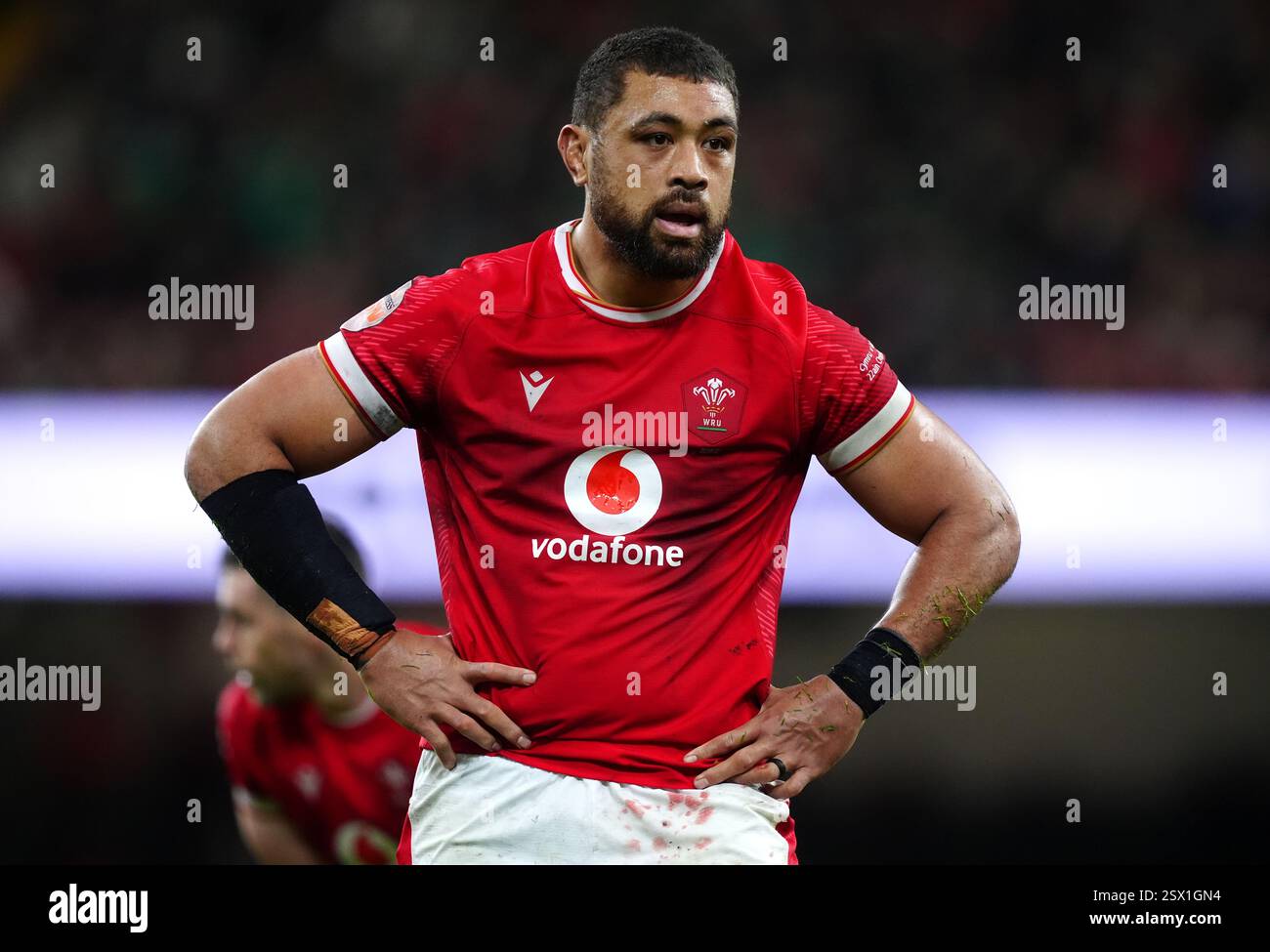 Wales' Taulupe Faletau during the Guinness Men's Six Nations match at ...