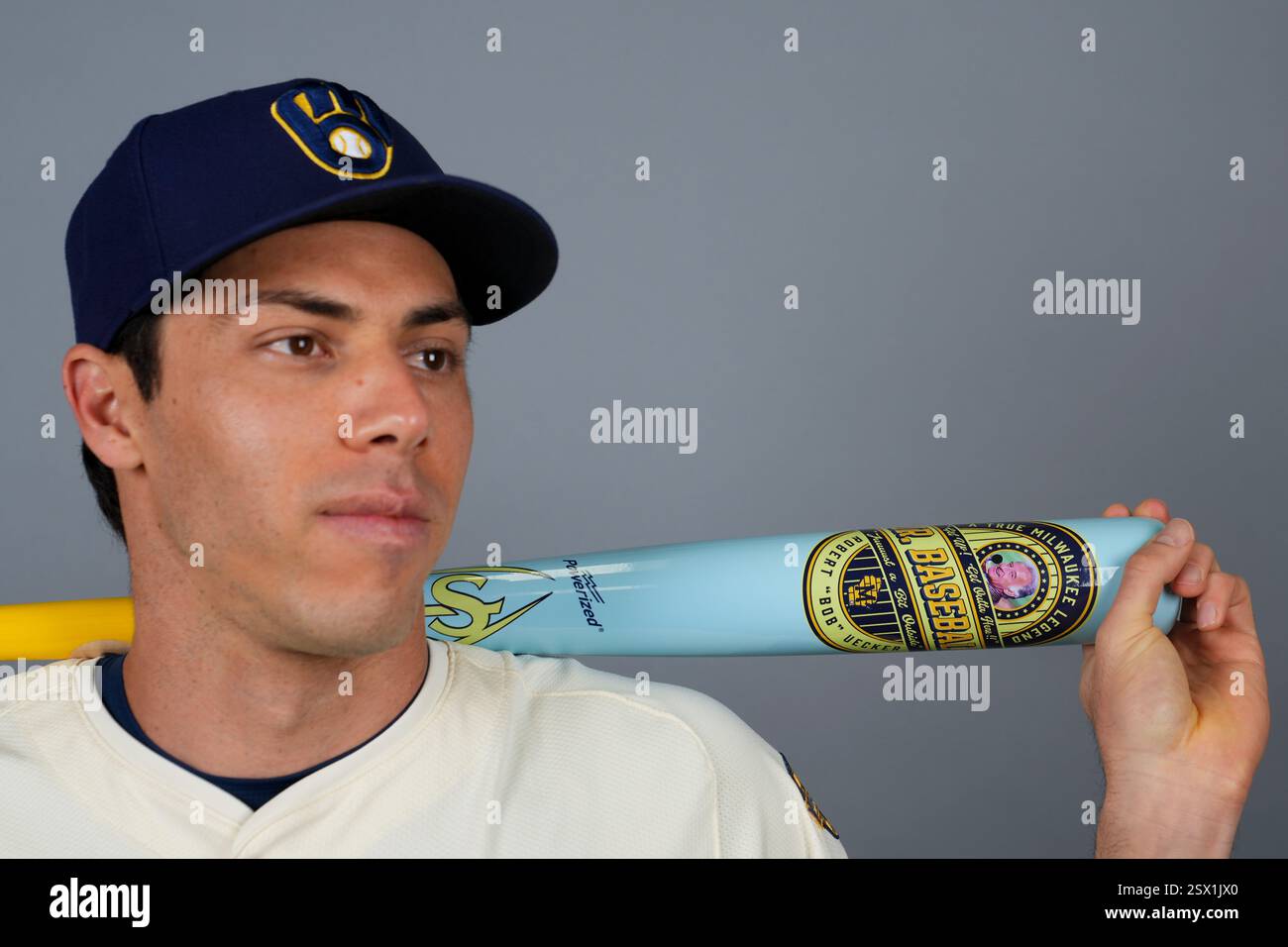 This is a 2025 photo of outfielder Christian Yelich of the Milwaukee ...