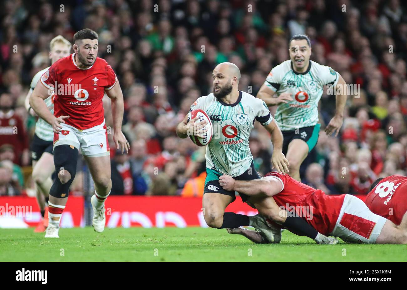 Jamison Gibson-Park of Ireland during the 2025 Guinness 6 Nations match Wales vs Ireland at ...