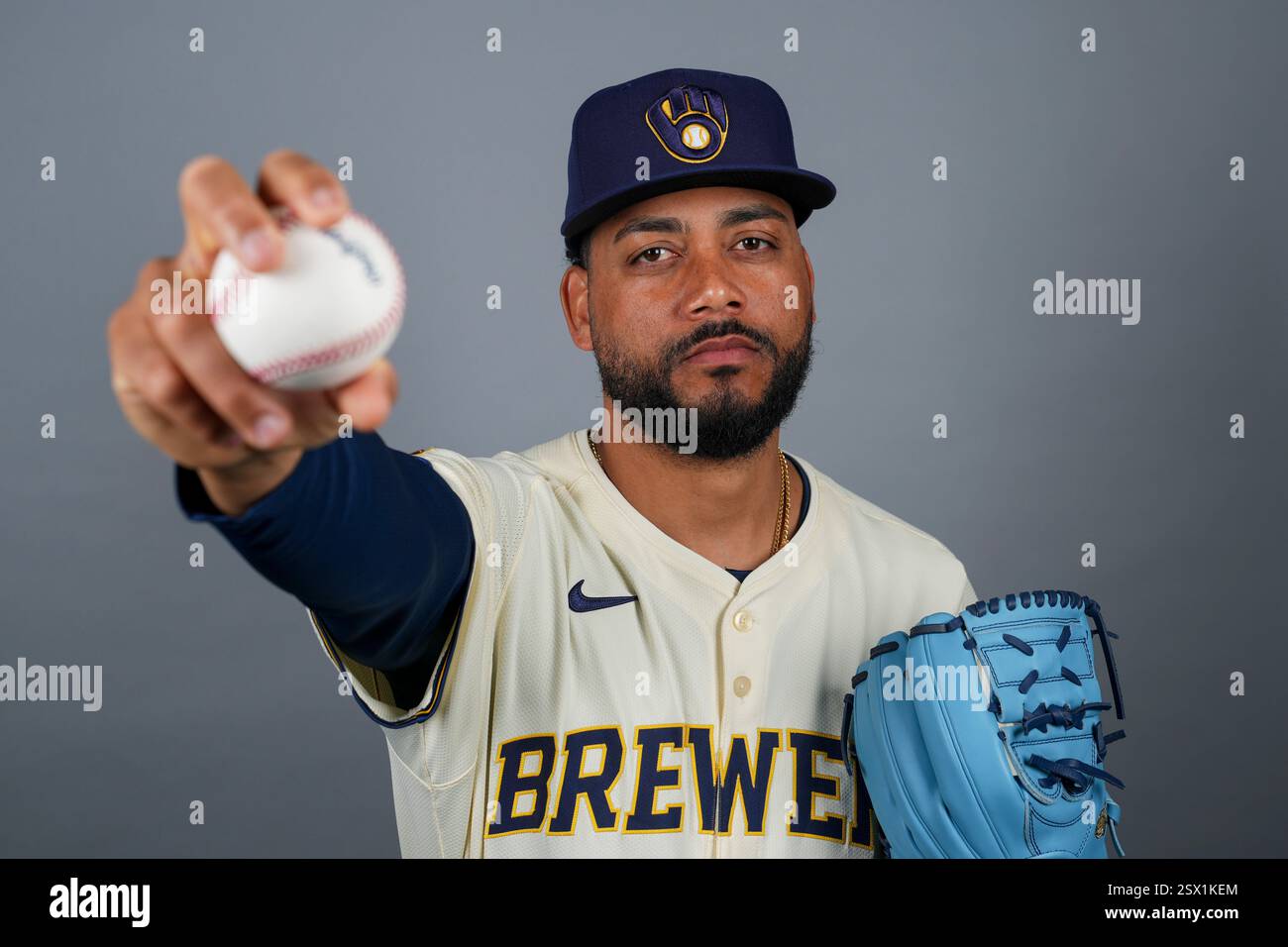 This is a 2025 photo of pitcher Joel Payamps of the Milwaukee Brewers ...