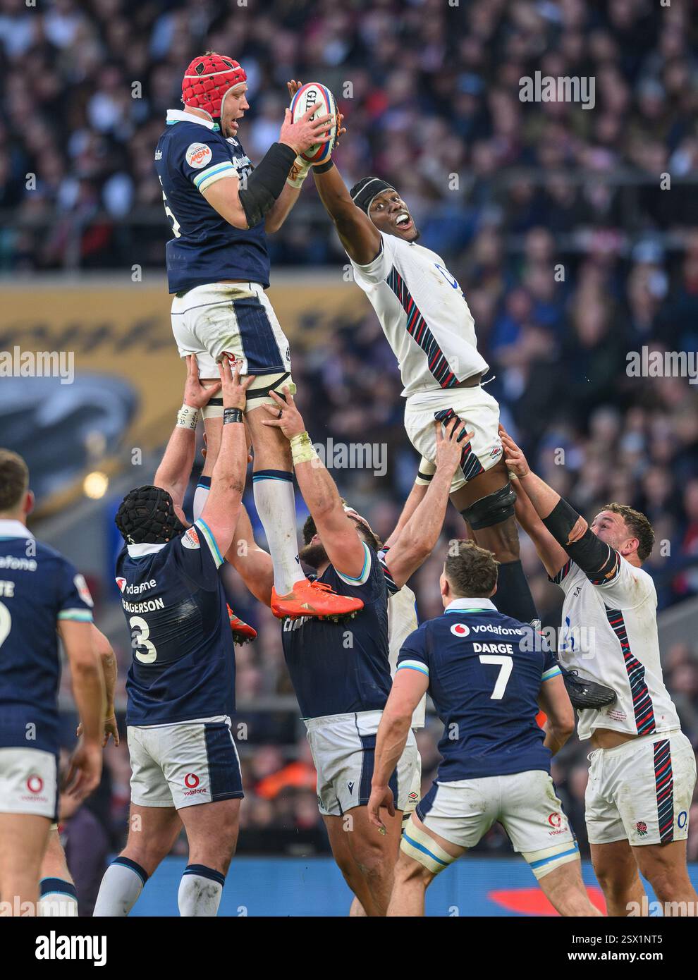 London, UK. 22nd Feb, 2025. England v Scotland - Six Nations ...