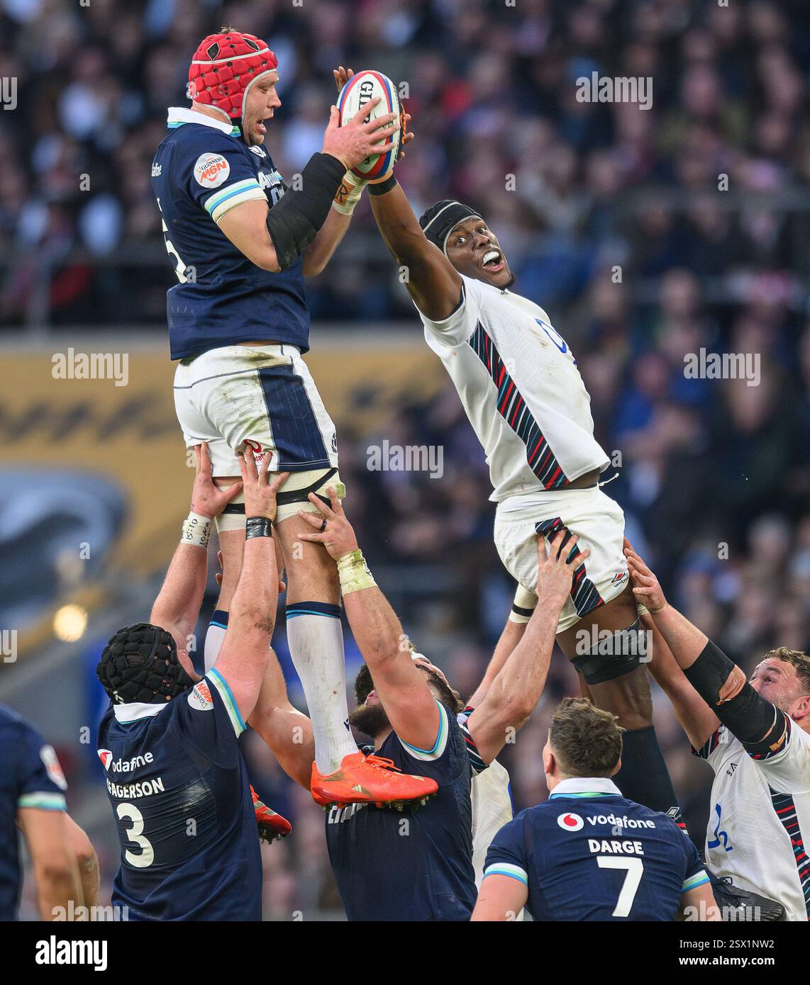 London, UK. 22nd Feb, 2025. England v Scotland - Six Nations ...