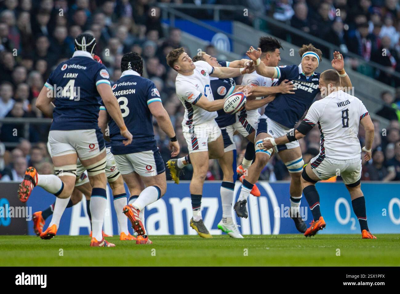 22nd February 2025; Allianz Stadium, London, England: Six Nations ...