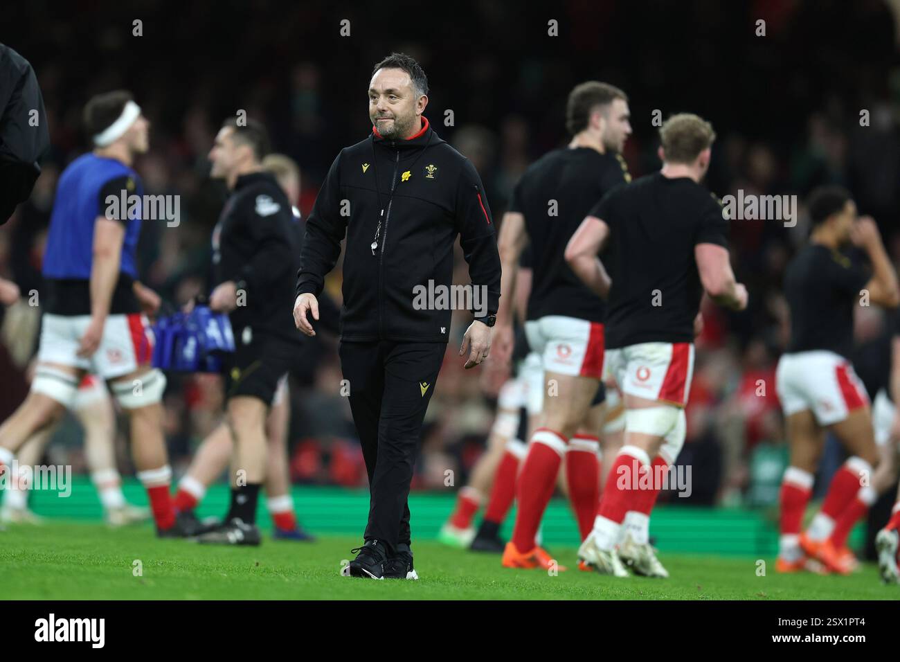 Cardiff, UK. 22nd Feb, 2025. Matt Sherratt, the interim head coach of ...