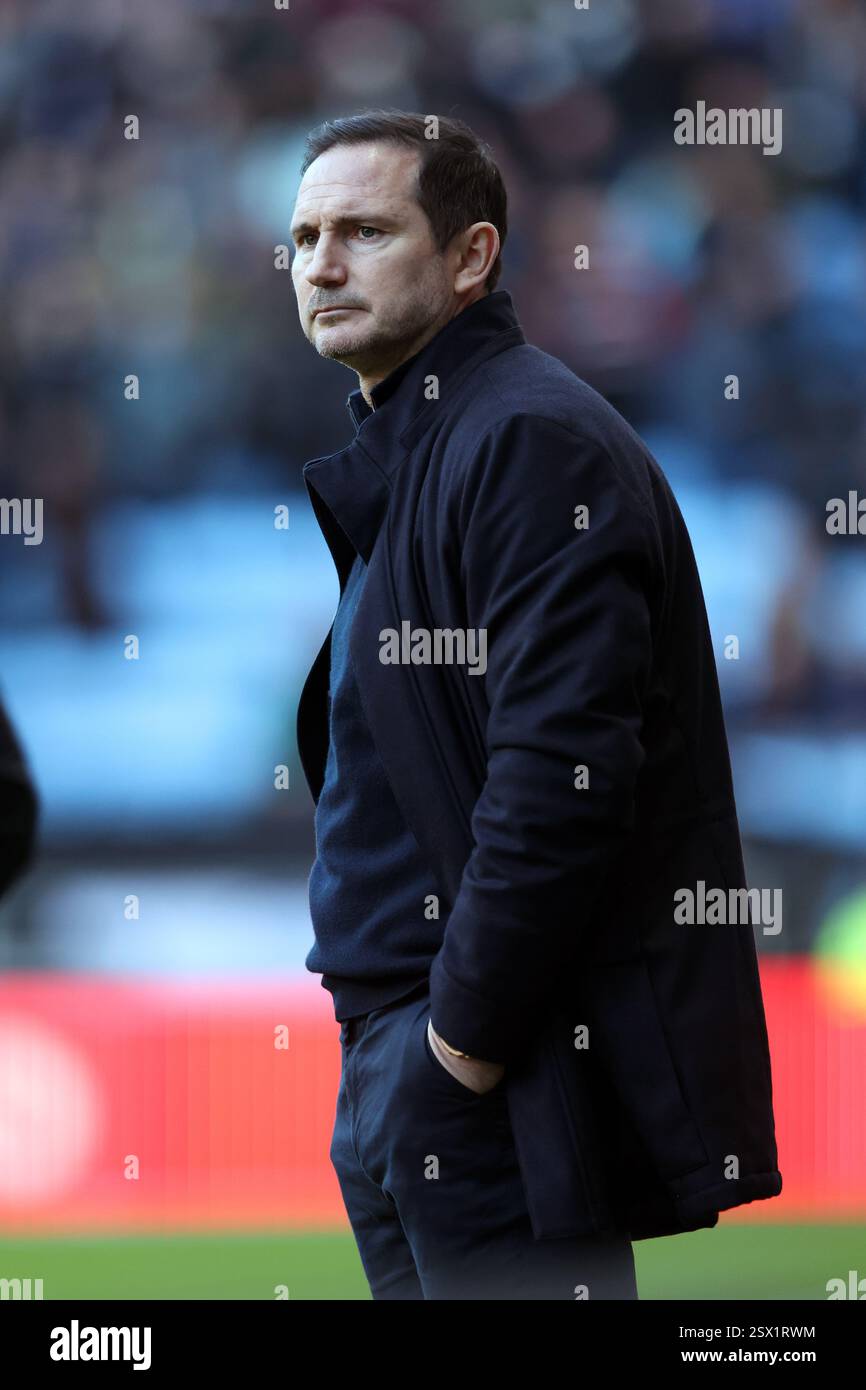Coventry City head coach Frank Lampard during the Sky Bet Championship ...