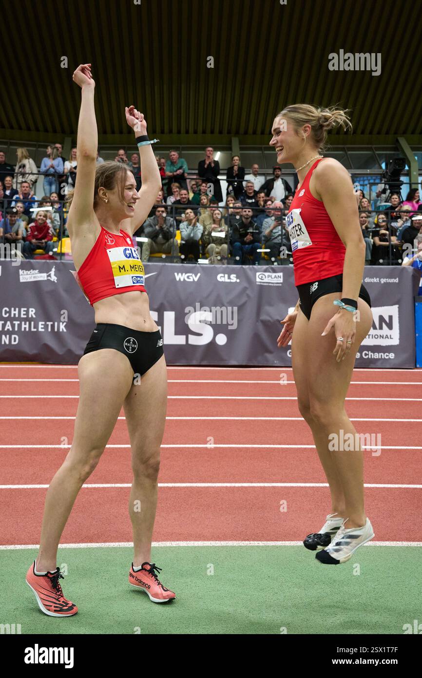 22 February 2025, North Rhine-Westphalia, Dortmund: Athletics/indoor: German Championships ...