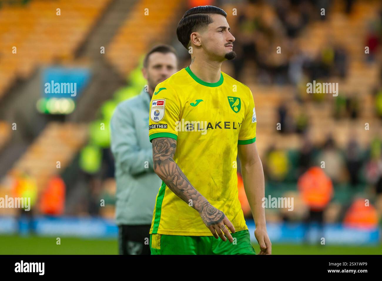 Borja Sainz of Norwich City after the Sky Bet Championship match ...