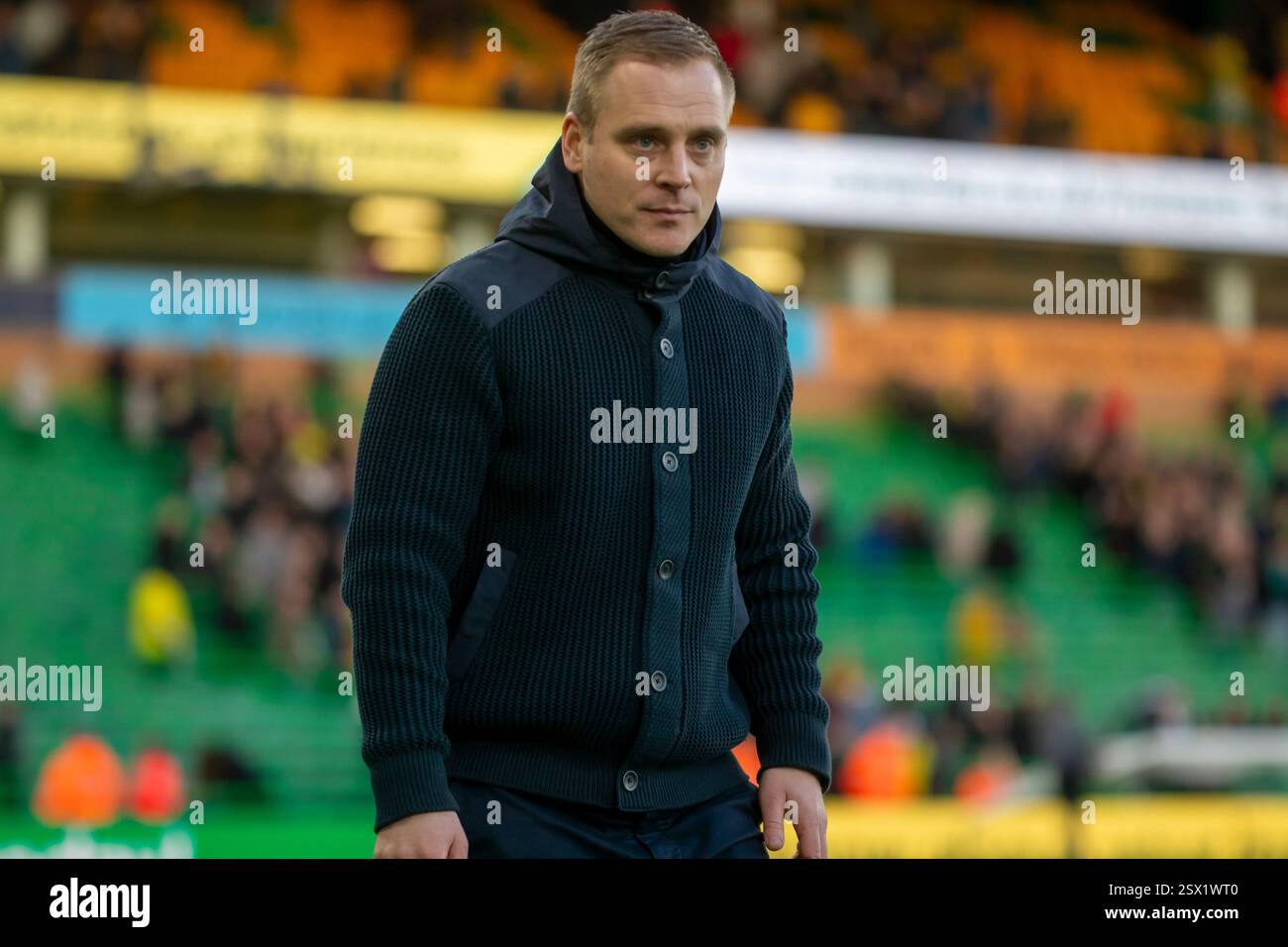 Norwich City Manager, Johannes Hoff Thorup, after the Sky Bet ...