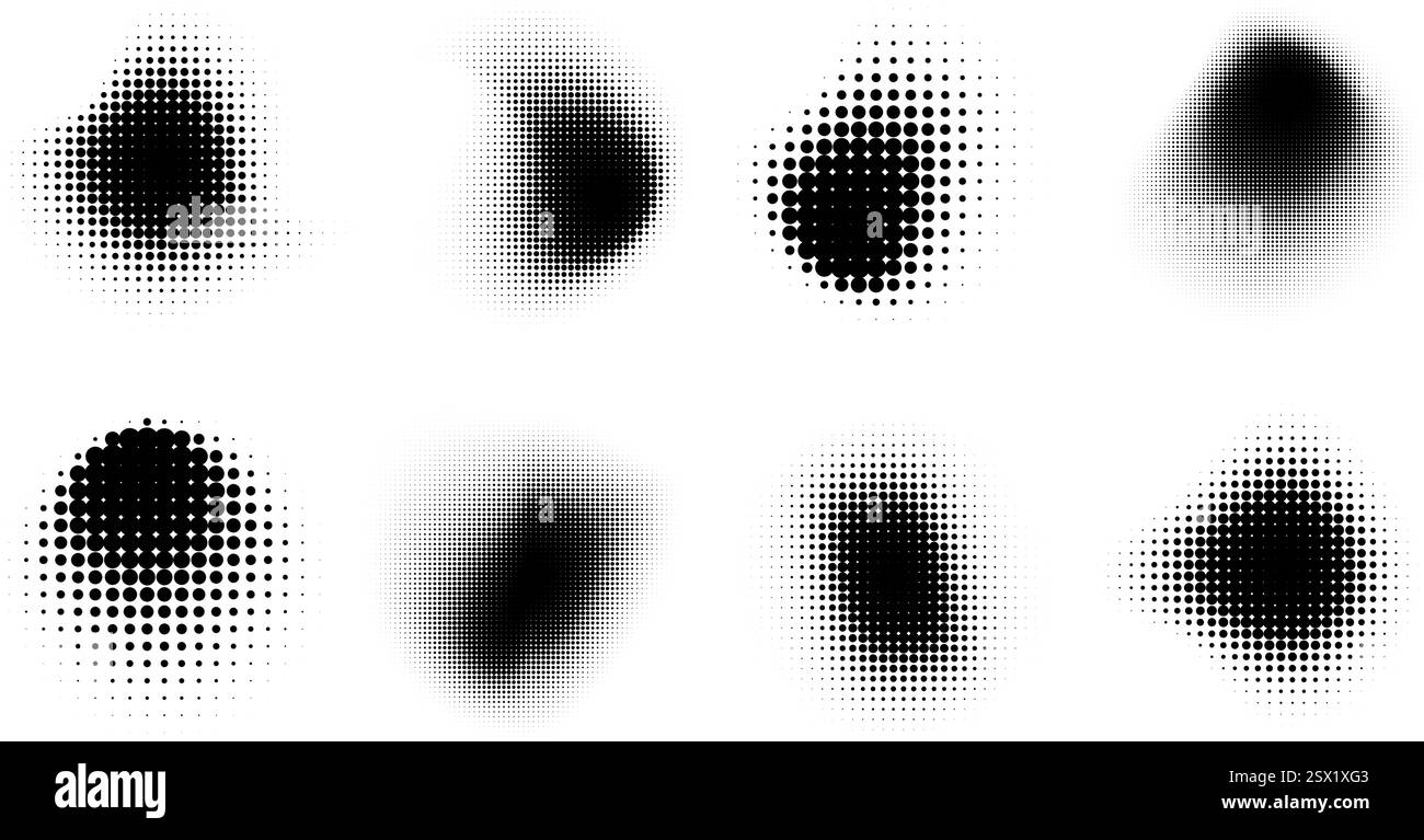 warp halftone gradient textures. Vector illustration Stock Vector Image ...