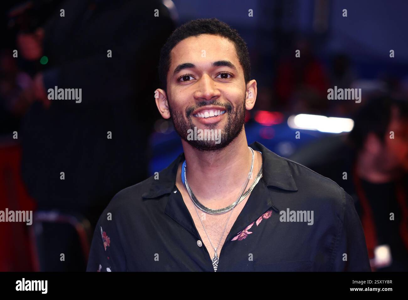 Berlin, Germany. 22nd Feb, 2025. Benito Bause, actor, walks the red ...