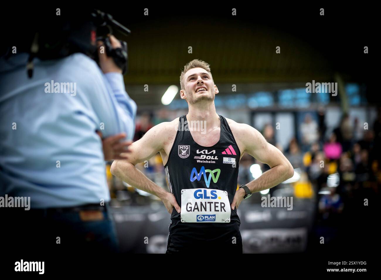 Dortmund, Deutschland. 22nd Feb, 2025. Robin Ganter (MTG Mannheim) wird ...