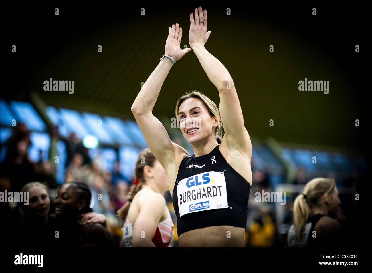 Dortmund, Deutschland. 22nd Feb, 2025. Siegesjubel: Alexandra Burghardt ...