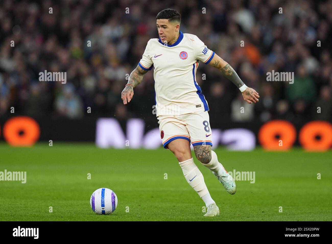 Chelsea's Enzo Fernandez during the Premier League match at Villa Park ...