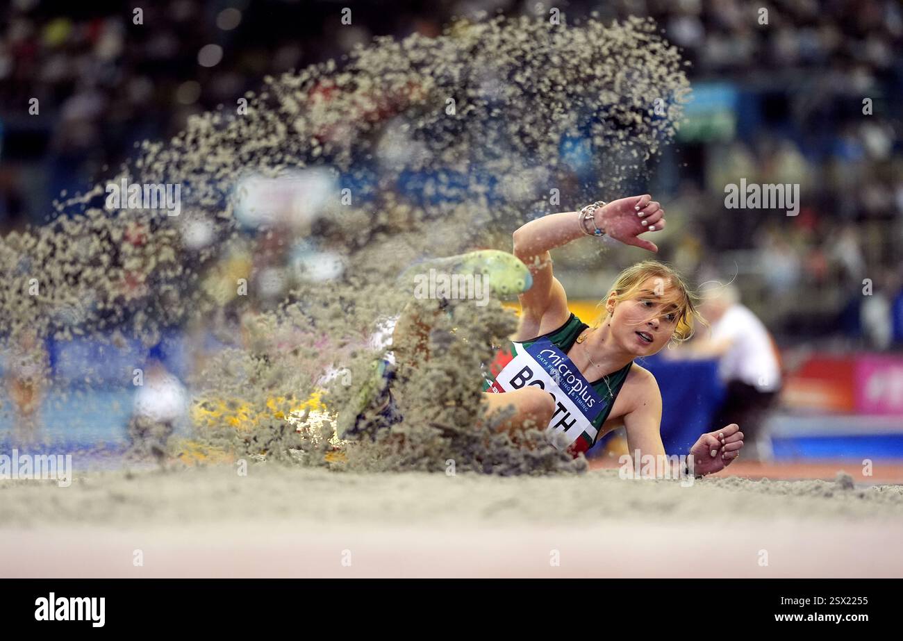 Melissa Booth in action during the Women's Long Jump on day one of the ...