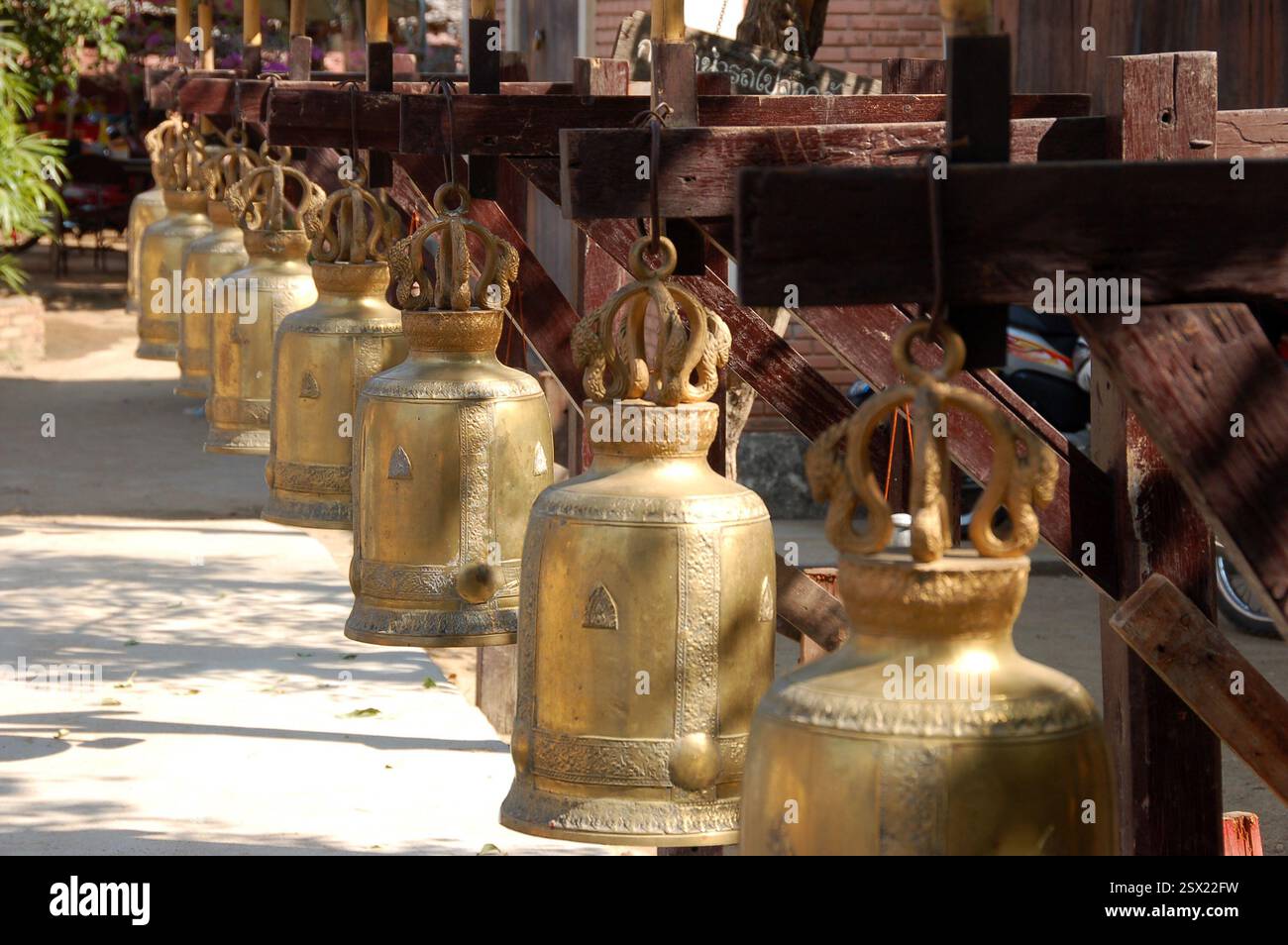 The significance of bells at the temple hi-res stock photography and ...