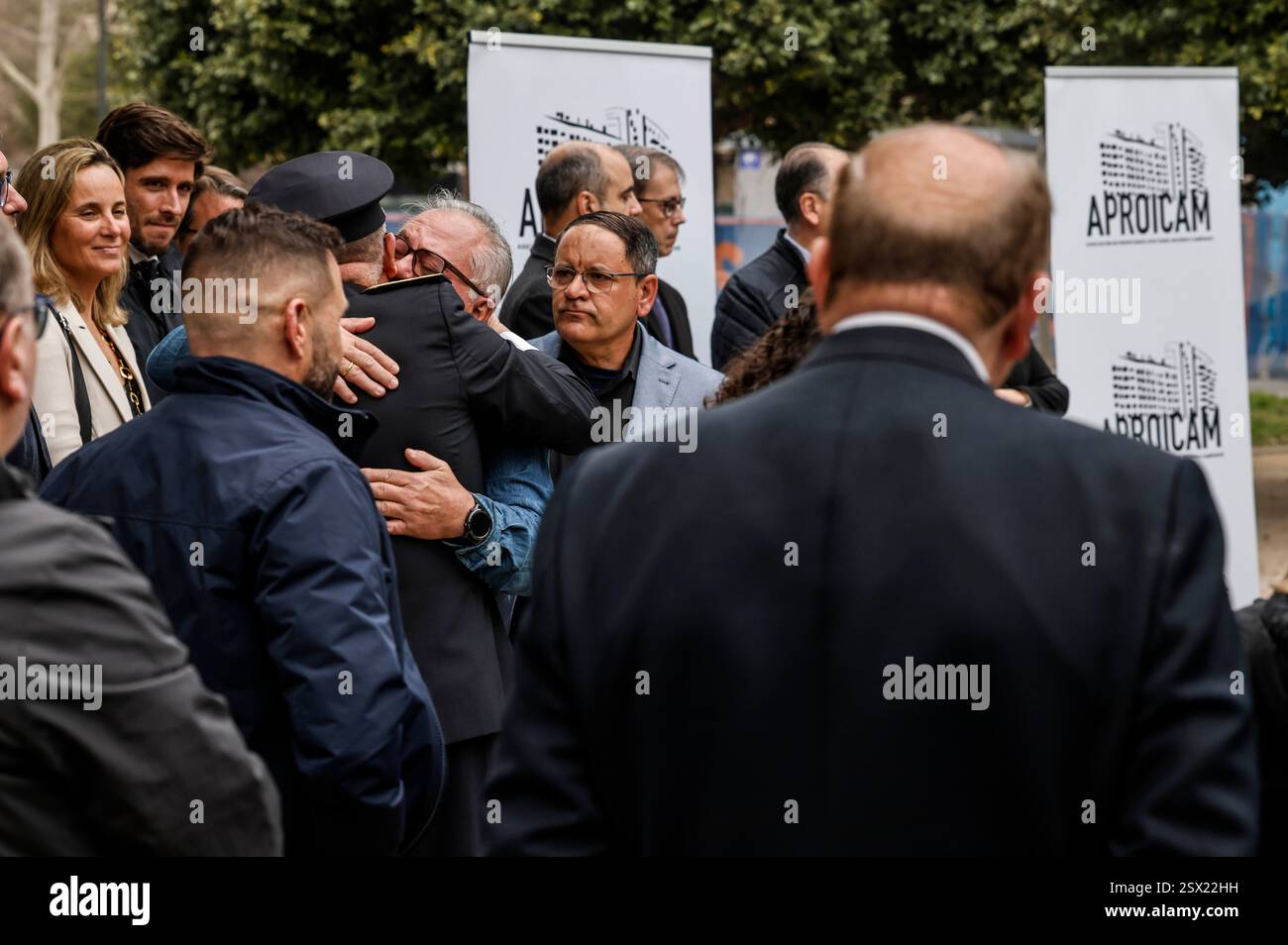 Several people during the commemorative act on the occasion of the ...