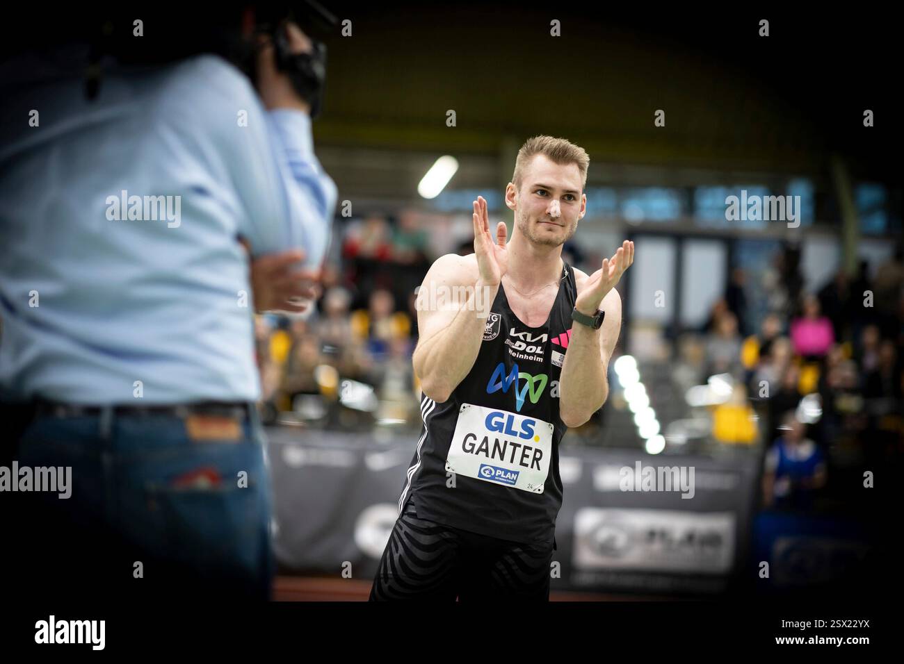 Dortmund, Deutschland. 22nd Feb, 2025. Robin Ganter (MTG Mannheim) wird ...