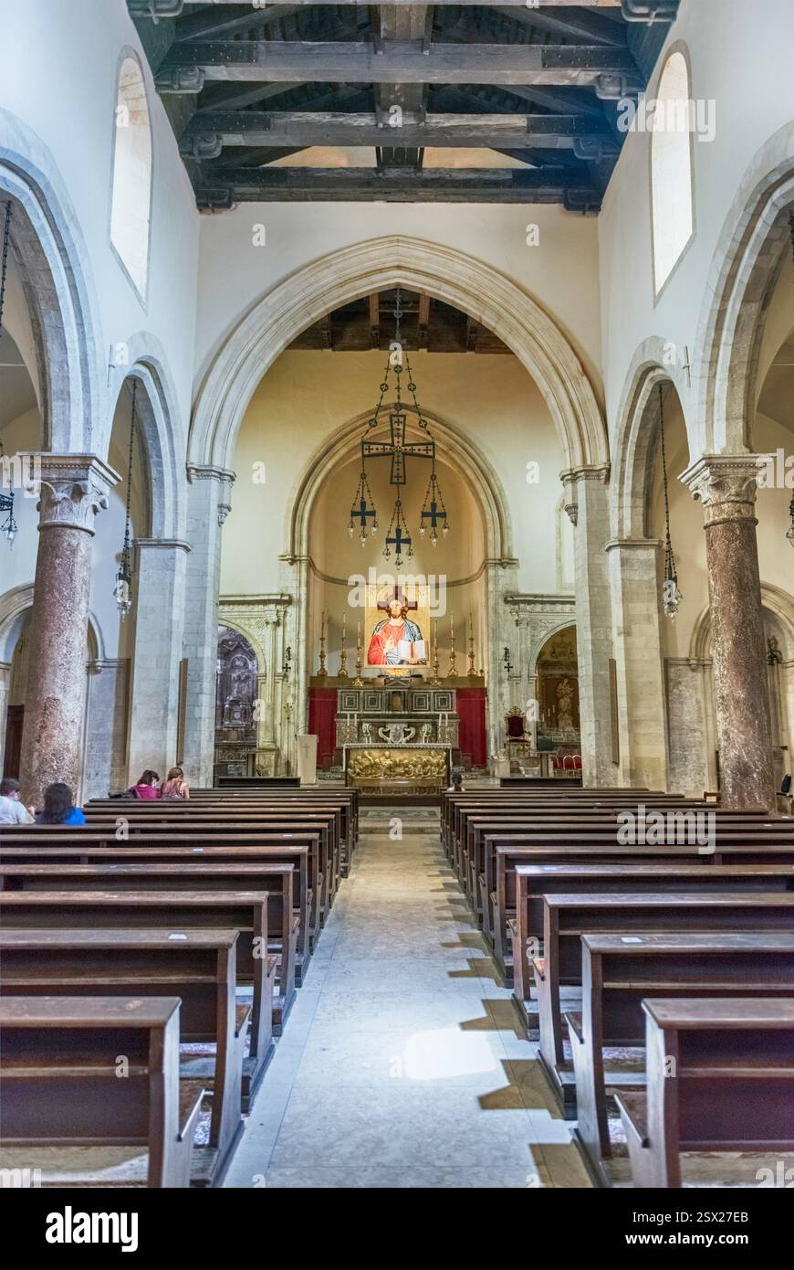TAORMINA, ITALY - AUGUST 11, 2021: Interior of the Cathedral of ...