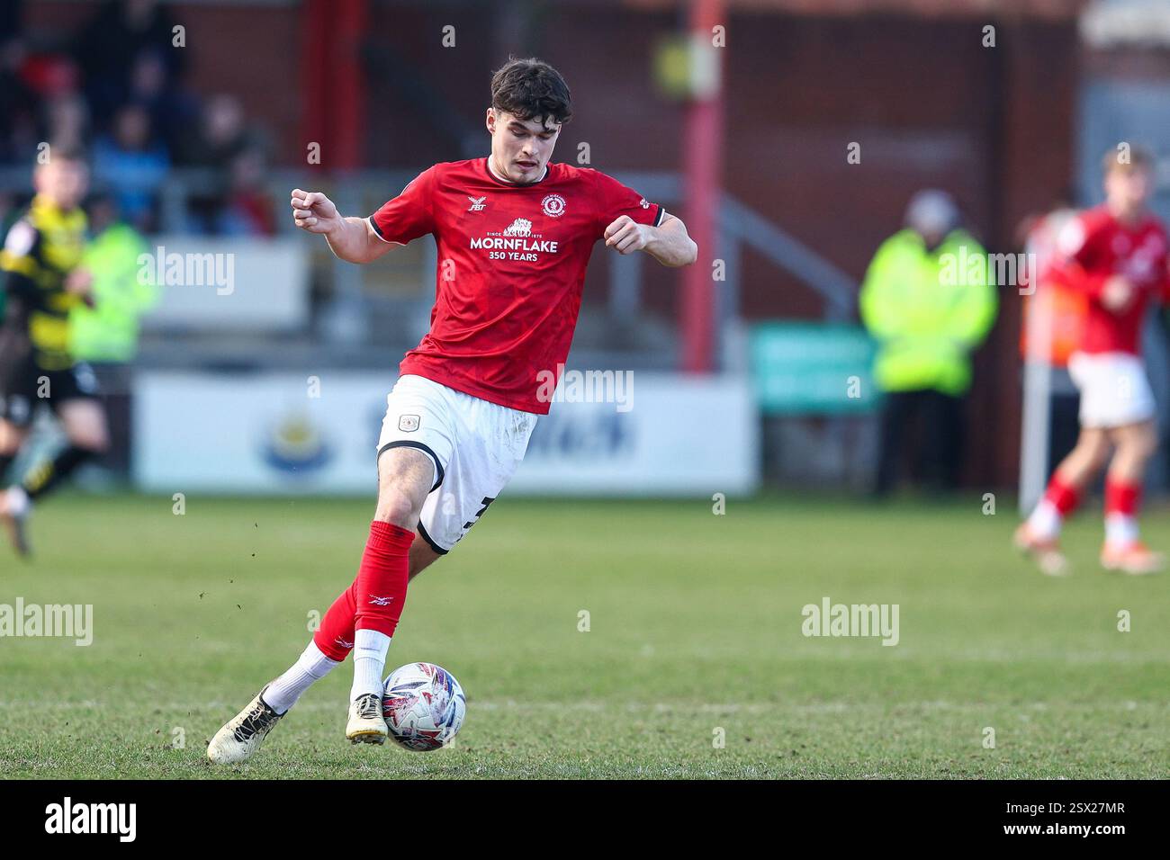 #3, Jamie Knight-Lebel of Crewe Alexandra in action with the ball ...