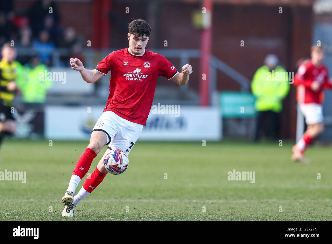 #3, Jamie Knight-Lebel of Crewe Alexandra in action with the ball ...