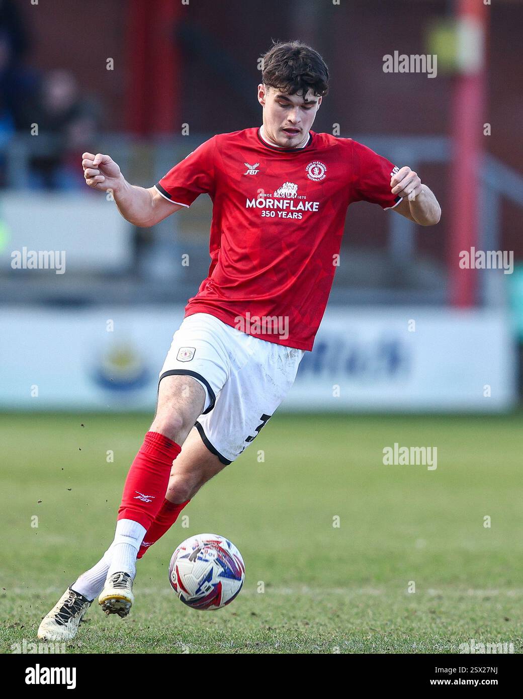 #3, Jamie Knight-Lebel of Crewe Alexandra in action with the ball ...