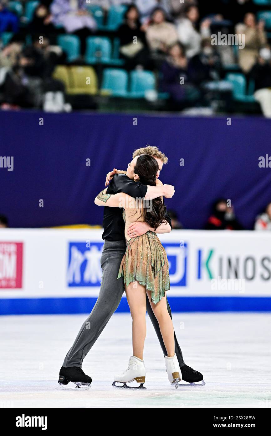 Madison CHOCK & Evan BATES (USA), during Ice Dance Free Dance, at the ...