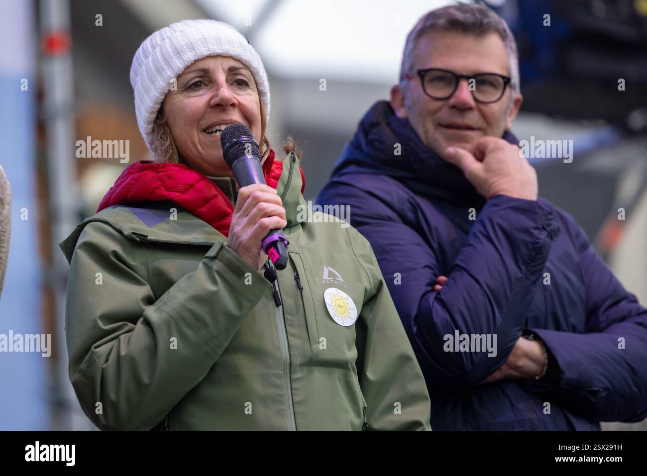 Deborah Compagnoni during the presentation of the stage of the Giro d ...