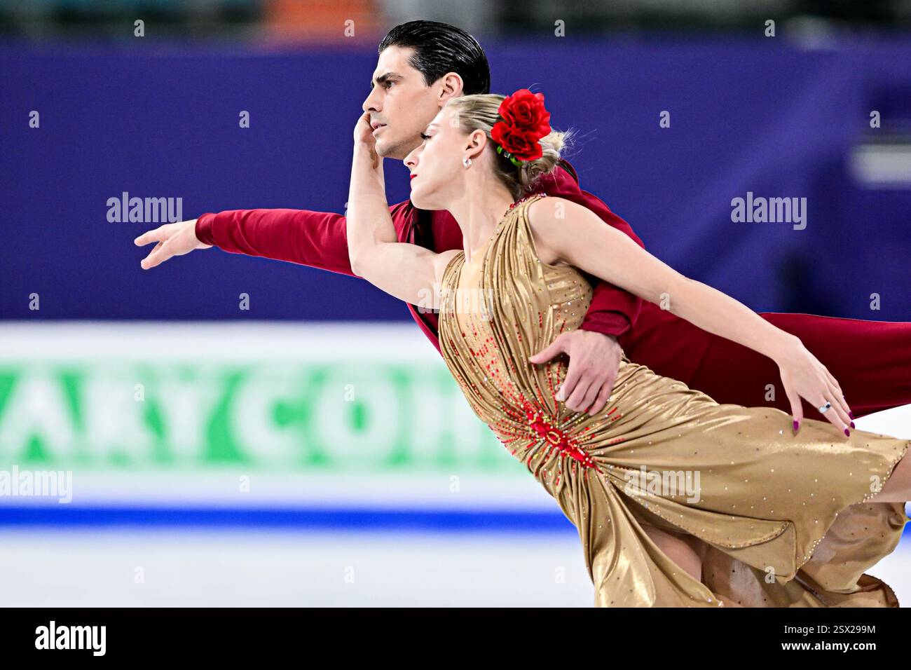 Piper GILLES & Paul POIRIER (CAN), during Ice Dance Free Dance, at the ...