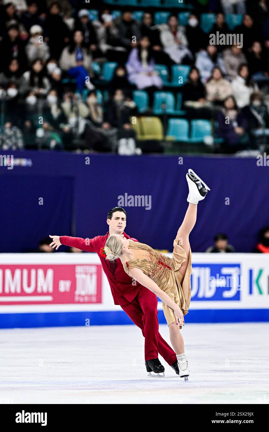 Piper GILLES & Paul POIRIER (CAN), during Ice Dance Free Dance, at the ...
