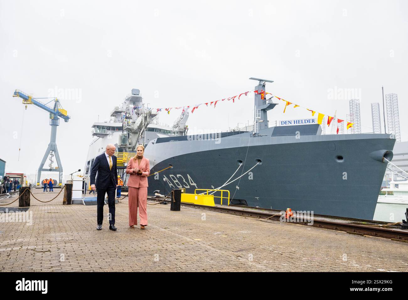 Vlissingen, The Netherlands. 22nd Feb, 2025. Princess Amalia at the ...