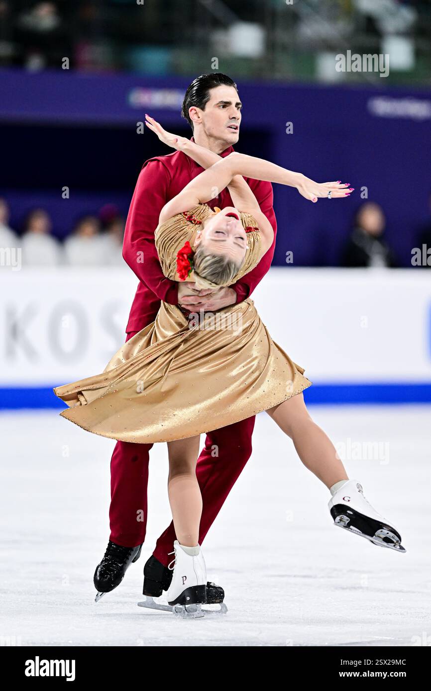 Piper GILLES & Paul POIRIER (CAN), during Ice Dance Free Dance, at the ...