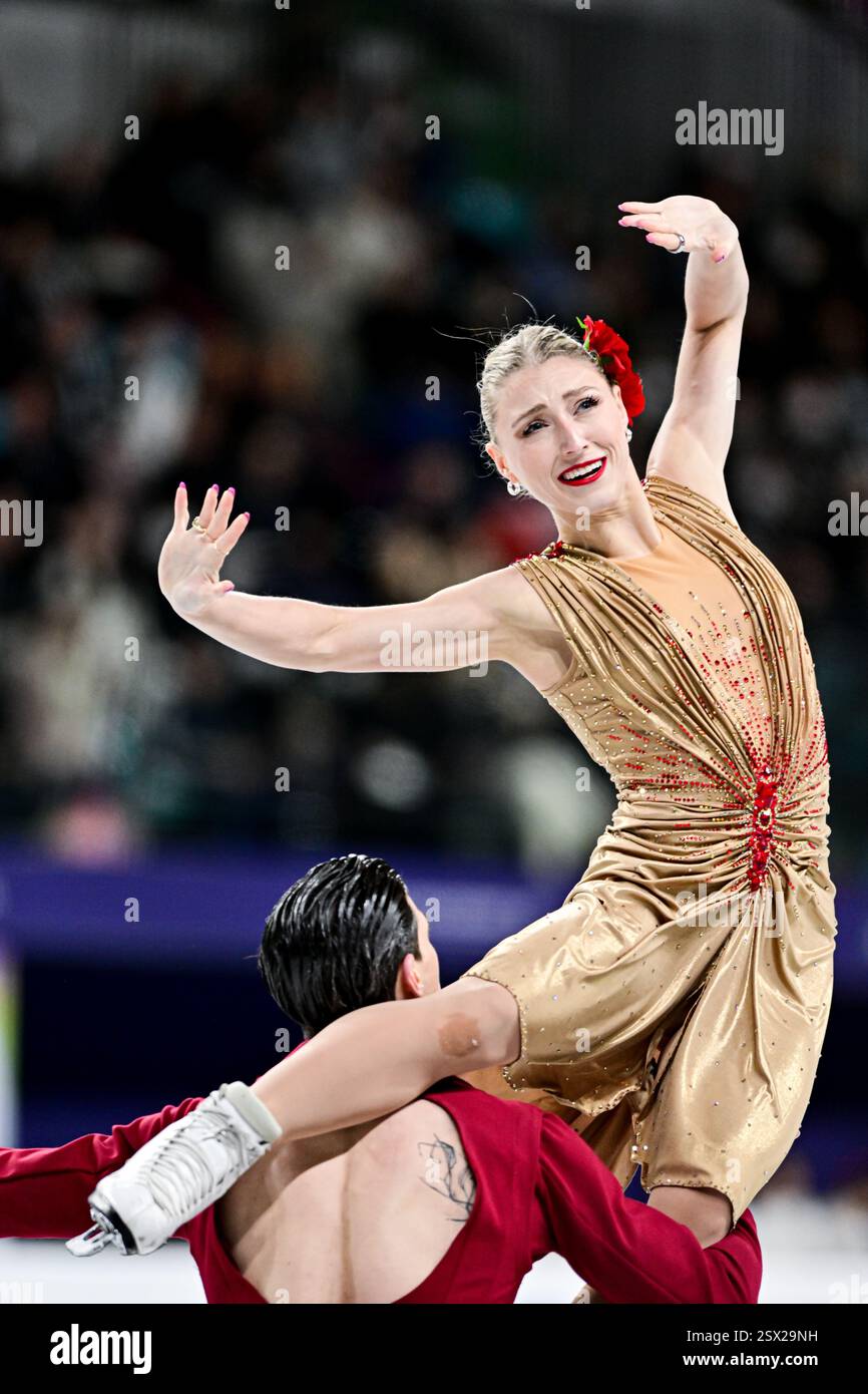 Piper GILLES & Paul POIRIER (CAN), during Ice Dance Free Dance, at the ...