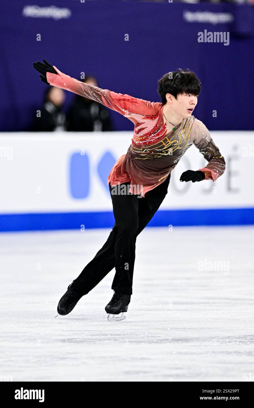 Yudong CHEN (CHN), during Men Free Skating, at the ISU Four Continents Figure Skating ...