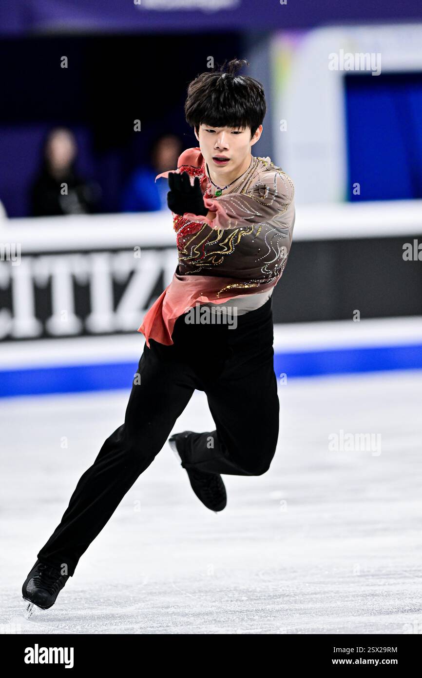 Yudong CHEN (CHN), during Men Free Skating, at the ISU Four Continents Figure Skating ...